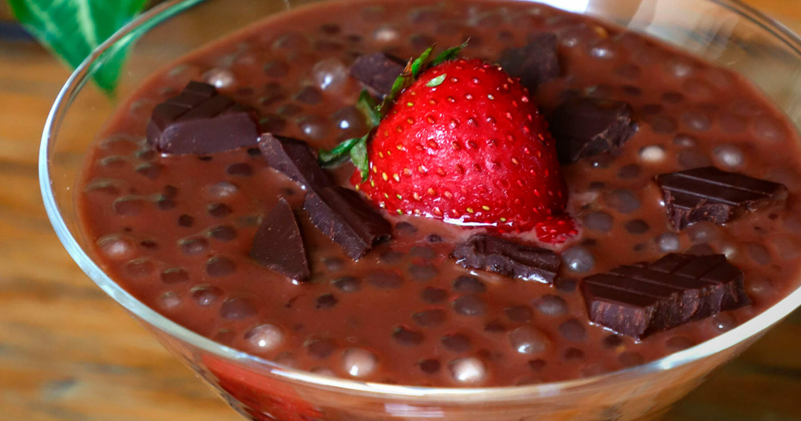 Pudín de Tapioca con Leche de Cacahuate y Cocoa | Love Veg