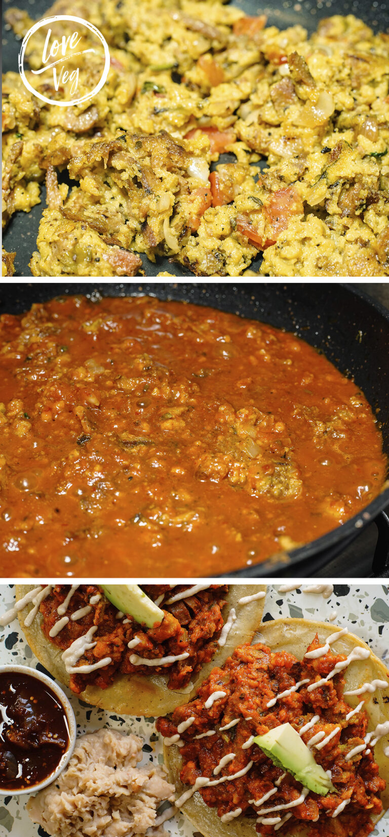 Machaca con Huevo en Salsa Versión Vegana | Love Veg